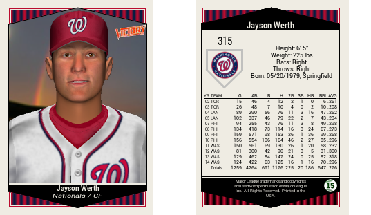 1999 Upper Deck Victory card template - OOTP Developments Forums